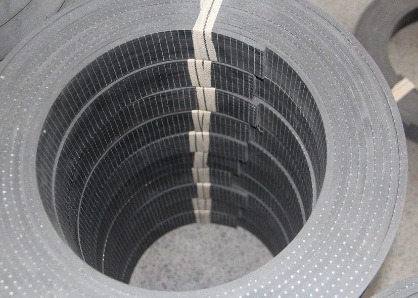 Steel Wire Backed Molded Brake Lining Roll Steel Mesh Reinforced Rubber ...